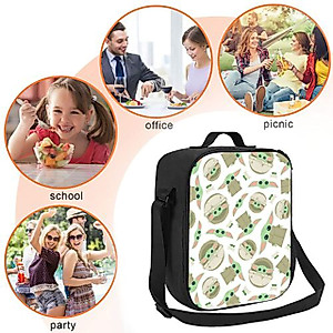 Insulated Lunch Bag Yo Lunch Bag for Women Men Picnic Office Bento Lunch Box