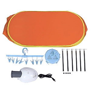 Portable Dryer, 110V 750W Foldable 3-Tier Electric Dryer Machine Portable Electric Clothes Drying Rack Mini Clothes Dryer Machine for Apartments Laundry