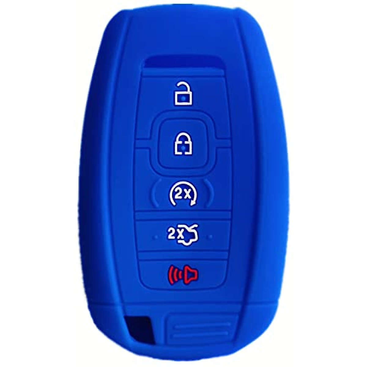 Smart Key Fob Case Protector with Key Chain for 2017-2021 Lincoln MKC, MKZ, MKX, Continental, 2018-2021 Lincoln Navigator, 2020-2021 Lincoln Nautilus (Note: Only for Push Button Start)