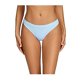 voenxe Seamless Thongs for Women No Show Thong Underwear Women 5-10 Pack (F-5 Pack Bright Color, Medium)