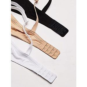 Fruit of the Loom womens T-shirt T Shirt Bra, Black Hue/Sand/White, 38C US