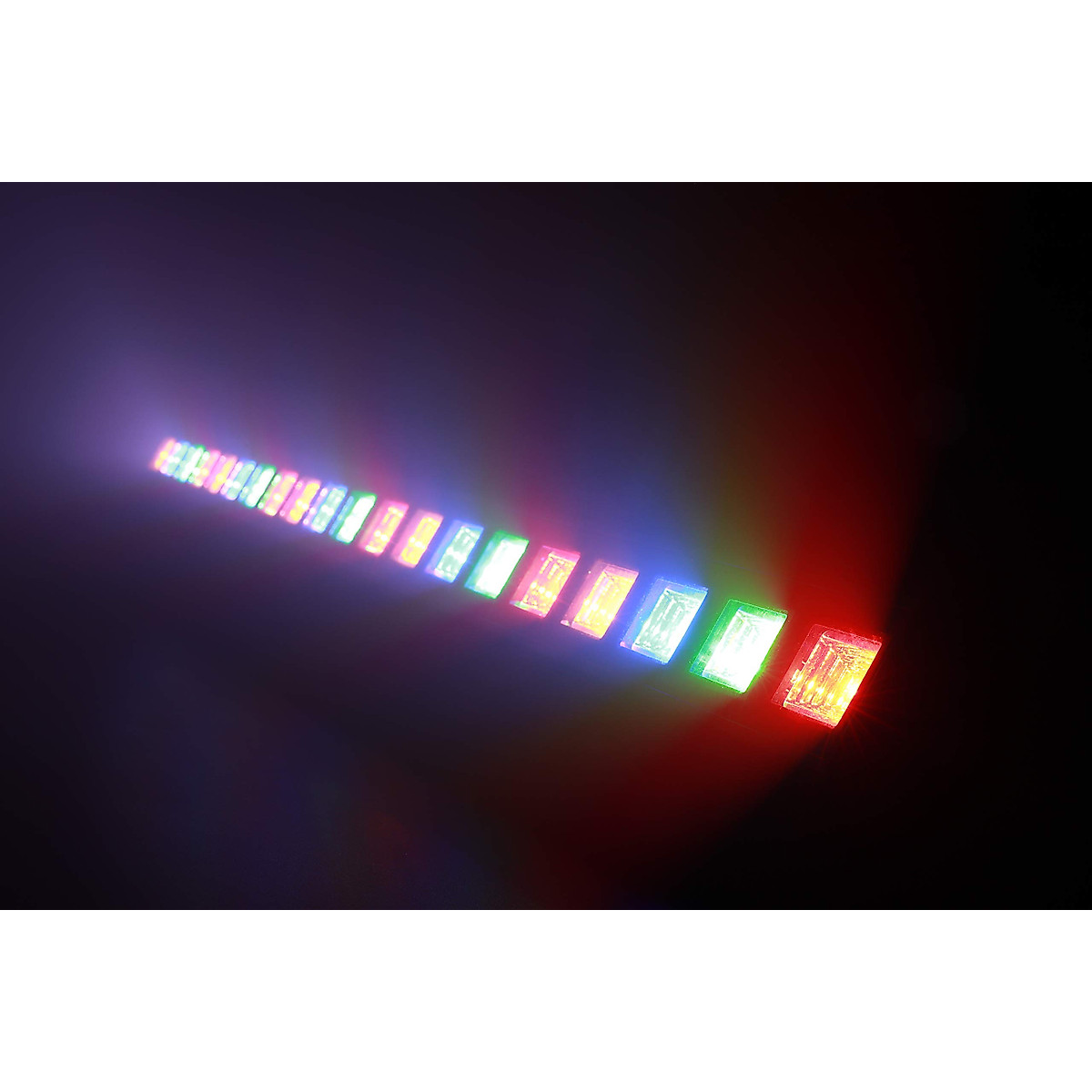 DragonX RGBA Wall Wash Light Bar Plus | 65W LED Wide Beam Horizon Uplights, Professional DJ Stage Strip Strobe Flood Lighting Package DMX for Church, Wedding, Disco, Indoor Party, Club, Band