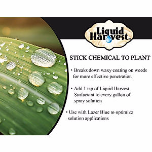 Liquid Harvest Lazer Blue Spray Pattern Indicator 32 oz, Surfactant 32 oz, and Mesotrione 32 oz Bundle for Effective Weed Control