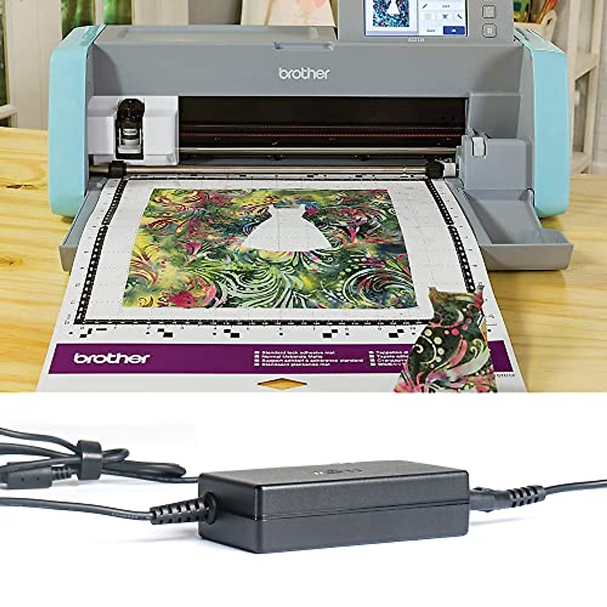 KFD 24V Adapter Charger for Brother ScanNCut 2 CM350H 891-Z03 CM250 CM100DM CM550 CM900 CM650 Cutting Machine ImageCenter Scanner AD-2436PH1 SA142B-24U LD1484001 ADS-3000N ADS-2800W Power Supply Cord