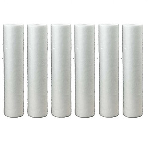 Hydronix SDC_45_2001_6_Pack SDC-45-2001 Whole House Sediment Water Filter Cartridge (6-Pack), Single Unit, White, 6 Count