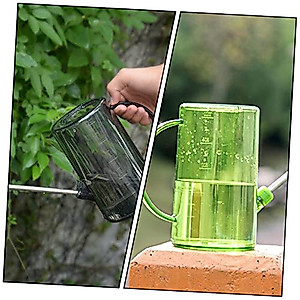 Happyyami 4 Pcs with Scale Watering Can Plastic Water Bottles Clear Water Bottles Small Succulent Plants Live Small Watering can Gardening Spray Kettle Plastic Bottle Watering can Indoor jug