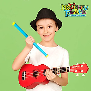 Novelty Place 16" Groan Tube Noise Makers 5 Pack - Funny Party Noisemaker for Kids and Adults - Party Favor Sound Tubes Toys Multiple Colors