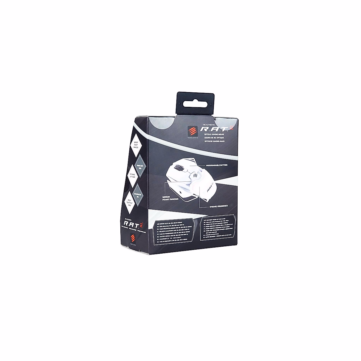 MadCatz R.A.T. 2+ Optical Gaming Mouse, White