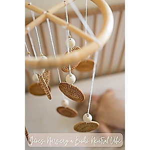 Lucky Love Boho Baby Mobile & Boho Baby Decor for Boy & Girl Nursery - Hang Mobile for Crib or Ceiling