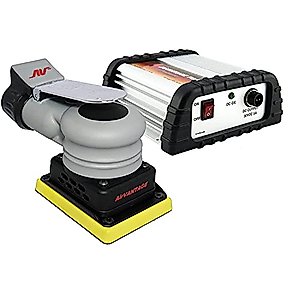 AirVANTAGE 3" x 4" Palm-Style, Industrial-Grade Electric Sheet Sander Kit with Power Supply NON-VACUUM (NV Kit: Hook & Loop)