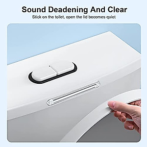 xuenair Clear Furniture Bumpers, Silicone Rubber Wall Protector from Chair Back, Adhesive Shower Door Bumpers for Cabinet Door Car Door Drawer Toilet Lid (2long2short,4)