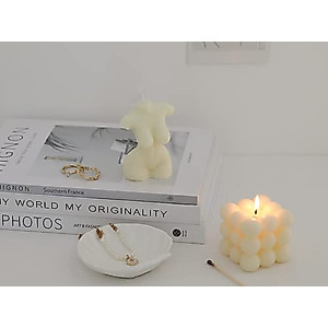 Bubble Candle Soy Wax Scented Candle Hand Poured Scented Candle and Female Body Shaped Candle Set2 Pieces Handmade Candle Decorative Candle for Bedroom Bathroom Wedding Use or Gifting