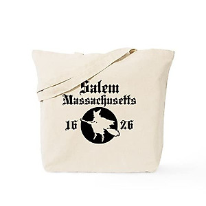 CafePress Salem Massachusetts Tote Bag Natural Canvas Tote Bag, Reusable Shopping Bag