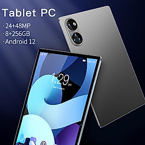 EBTOOLS 10.1In Android Tablet, FHD Touch Screen, 8GB RAM 256GB ROM, MT6755 Octa Core, 2.4G/5G WiFi, BT 5.0, Dual SIM Dual Standby, with Cover Case, Wireless Keyboard (US Plug)