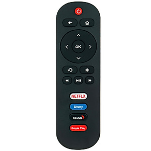 Replacement Remote fit for TCL Roku TV 55R615 75S535 32S325 75R615 75S423 49S425 65R615 32S327 75S533 65S533 65S423 65S421 55S535 65S535 43S425 55S421 55S423 40S321 40S325 65S531 75S531 55S425 43S421