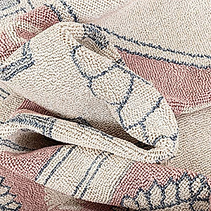 Well Woven Loop-De-Loop Kaya Southwestern Tribal Medallion Blush Kilim-Style 5'3" x 7'3" Area Rug