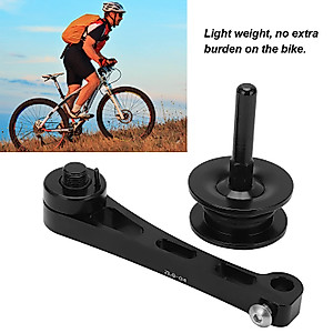 OUKENS Chain Stabilizer Kit, Aluminum Alloy Mountain Bike Anti Drop Chain Tensioner Durable Zipper Chain Stabilizer Single Speed Chain Bicycles Spare Parts