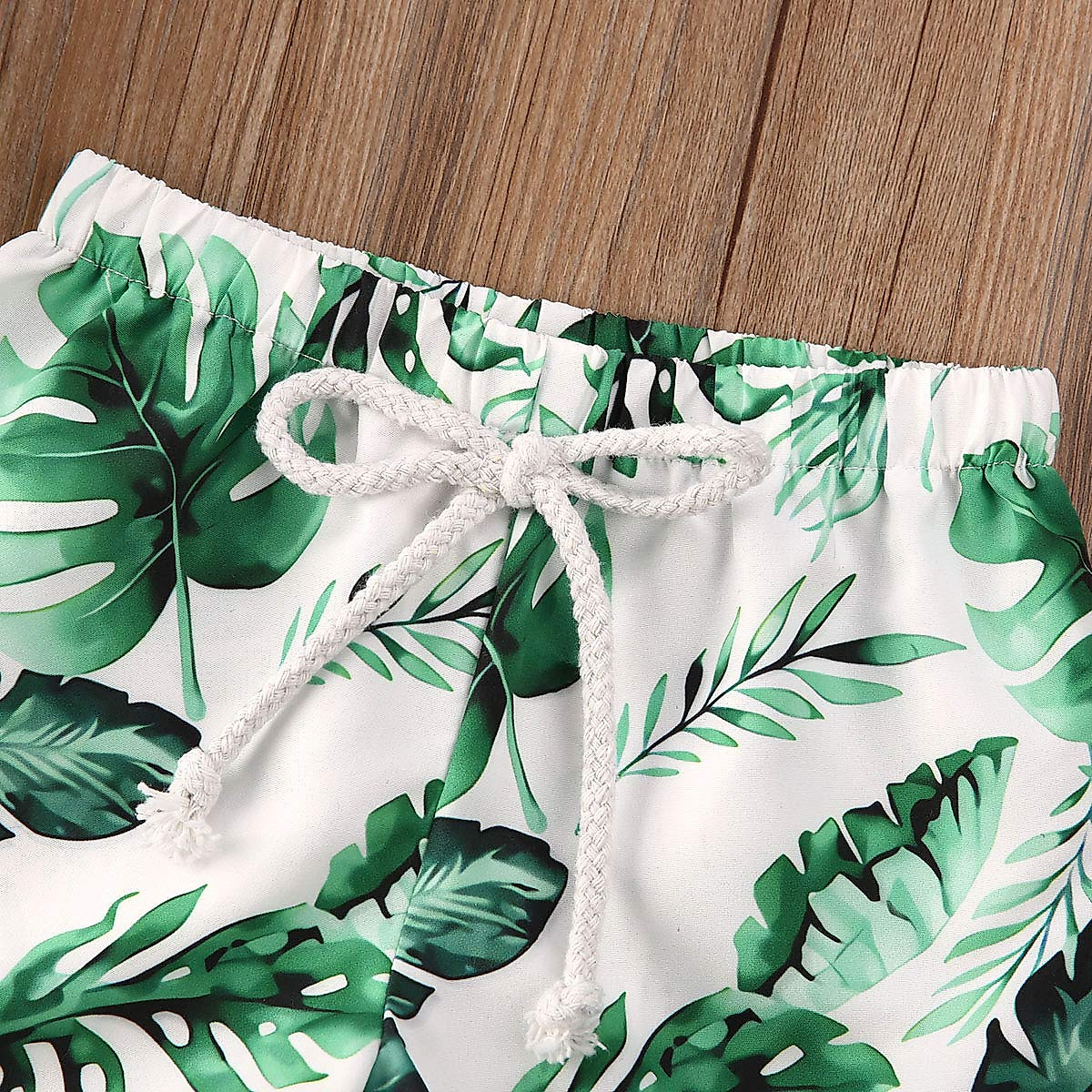 Toddler Baby Boys Swim Shorts Coconut Tree and Leaves Print Swimming Trunk Kids Boy Waves Swimwear (Palm, 6-12 Months)
