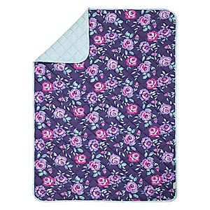 Trend Lab Quilted Jersey Baby Blanket, Flora