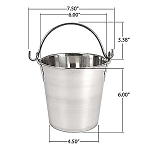 Lindy's 2-qt Stainless Steel Pail Silver