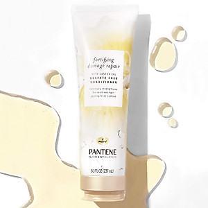 Pantene Nutrient Blends Fortifying Damage Repair Conditioner, Sulfate Free, 8.0 fl oz, 6.365 Fl oz