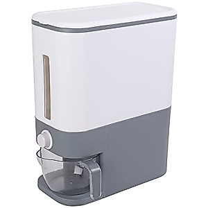 Sooyee 22 Lbs Rice Dispenser with Measuring Cup,Large Rice Container, Food Storage Containers for Rice, Corn,Soybean & Oatmeal,Airtight, Moisture Proof