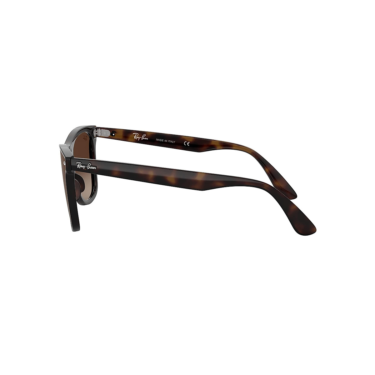 Ray-Ban Rb4440n Blaze Wayfarer Square Sunglasses, Light Havana/Brown Gradient Dark Brown, 41 mm