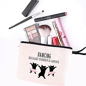 Hanamiya Na Dancer Gifts Novelty Gifts for Dance Lovers, Bar Home Office Discos Music Dance Theme Party Favors, Hip Hop Dance Lovers, Dancing Lover Gifts Ideas Funny Unique Humor Sarcasm Makeup Bag