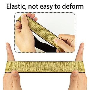 ONLYFU 8pcs Elastic Bands for Wig, Adjustable Lace Front Wig Edge Melting Bands for Women, No Slip Magic Buckle Melting Multicolor