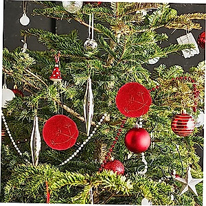 Gadpiparty 3pcs Christmas Felt Balls Mantel Garland Office Decor Nursery Decor Christmas Tree Decorations Christmas Tree Ornament Christmas Tree Hanging Ornament Decorative Pendants Red