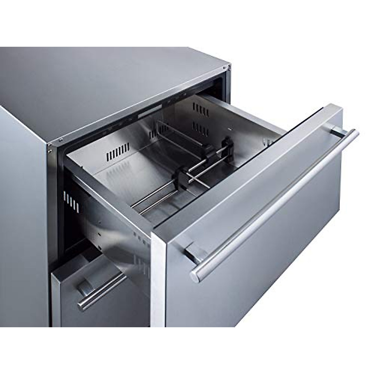 Summit Appliance ADRD24PNR 24" Wide 2-Drawer All-Refrigerator, ADA Compliant; Panel-ready Drawer Fronts (Panels NOT Included); 4.8 cu.ft Capacity; Door and Temperature Alarms; Frost-Free