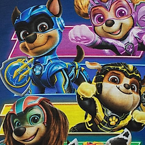 Paw Patrol Pajamas | The Mighty Movie Pajamas For Boys | Marshall Chase And Skye PJs For Kids | Blue | 8