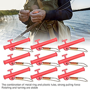 Fishing Sinker, 4Bags Fishing Line Sinker with Metal Snaps ABS Slider Clip Outdoor Fishing Accessories(red) Fibraided Line