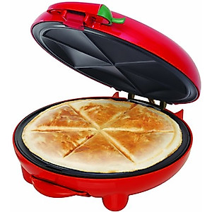 BELLA (13506) 8-inch Quesadilla Maker with Non-Stick Plates, Red