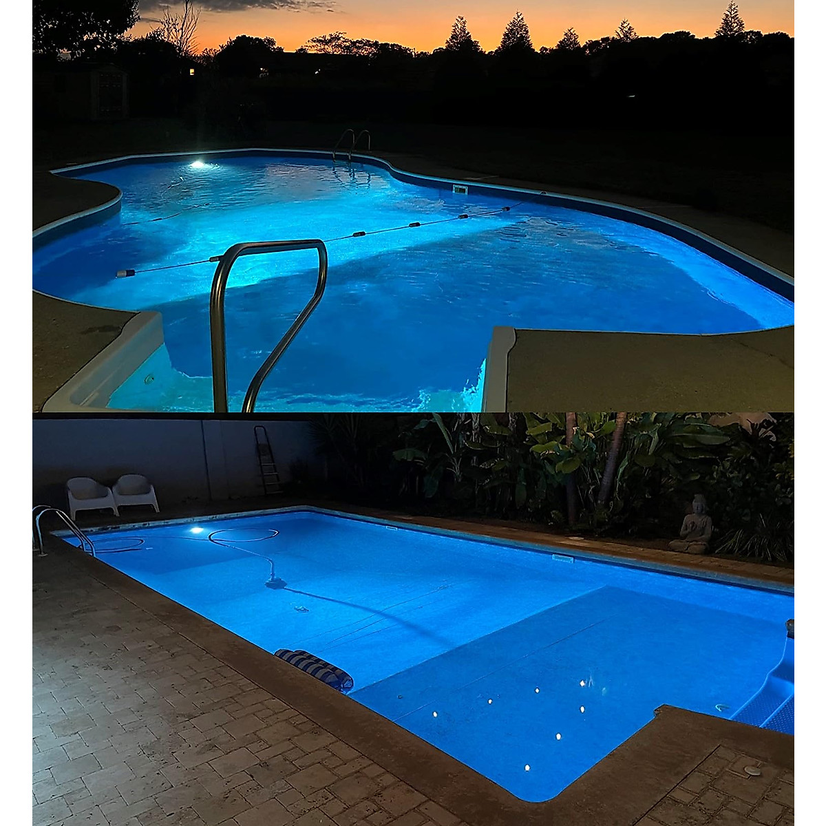 TOVEENEN LED Pool Light Bulb 120V 60W 6000lm High Bright White 6500K Pool Bulb Replacement for Pentair Hayward Inground Pool