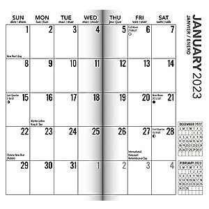 Ariel Collection | 2023-2024 3.5 x 6.5 Inch Two Year Monthly Pocket Planner Calendar | BrownTrout | Planning Stationery