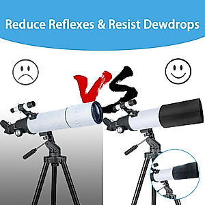 Astromania Flexible Dew Shield for Telescope Front Outer Diameter with 229-249mm Diameter - Keep Dew Away and Gives You Clear observing for The Entire Night
