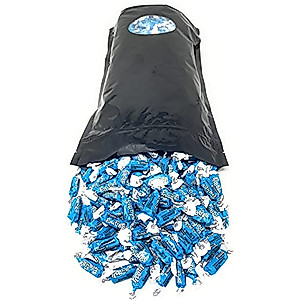 Bulk Blue Raspberry Flavor Tootsie Roll Frooties Chewy American Taffies Candy Individually Wrapped In Resealable Assortit Bag 5 Lb 735+pcs (80-Oz) - Made In USA