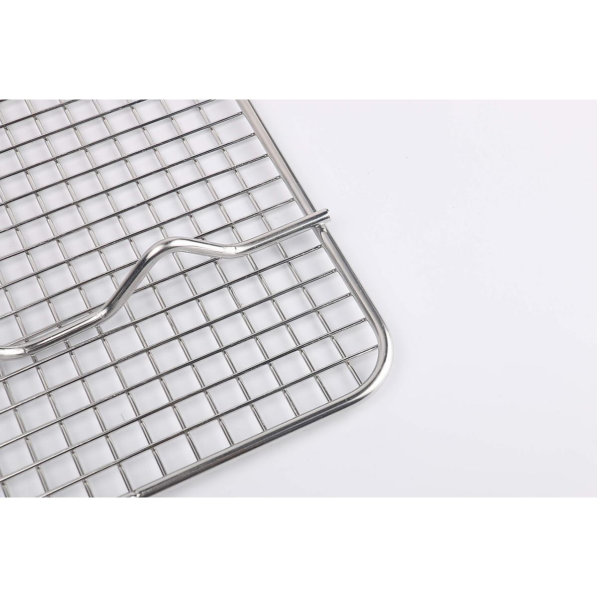 MASTERRACK Jelly Roll Pan Stainless Steel Cooling Rack and Wire Grate Heavy Duty (10"X14.75"X0.7")