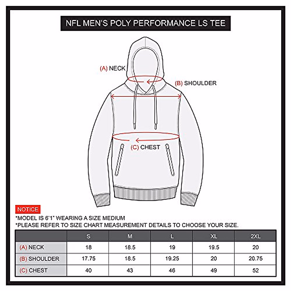 Ultra Game NFL New England Patriots Mens Fleece Hoodie Pullover Sweatshirt Zipper Pocket, Charcoal Heather, Large