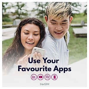 travSIM Prepaid SIM Card USA | T-Mobile Network | 50GB Data at 4G/5G speeds| SIM for The USA has Unlimited National Calls & Texts | US SIM Card 30 Days