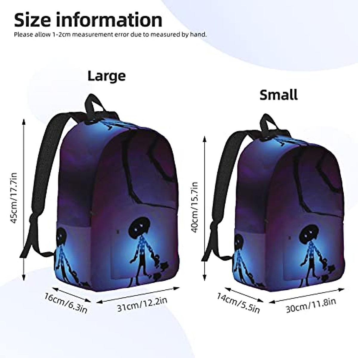 dreambest Lightweight Casual Travel Backpack Daypack - Available In 2 Sizes: 15in And 17in