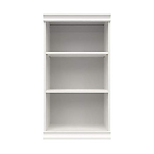 ClosetMaid 4557 Modular Closet Storage Stackable Shelf Unit- White & SuiteSymphony Starter Tower Kit, Expandable Closet Rod, Satin Nickel