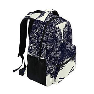 ALAZA African American Woman With Curly Hair Large Backpack Personalized Laptop iPad Tablet Travel School Bag with Multiple Pockets