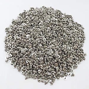 Bfenown 100 pcs M3x5 Silver Round Head PC Mounting Computer Screws Computer Case Fixed Motherboard Screw