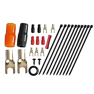 ROCKDIRECT True 4 Gauge Car Audio Cable Amp Wiring Kit - 2 Channel CCA Power Cable Amplifier Install Wiring Kit