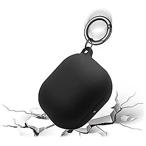 SaharaCase Silicone Case for Dr. Dre Beats Fit Pro 2021 [Rugged] Full Body Protection Antislip Grip Slim with Keychain (Black)