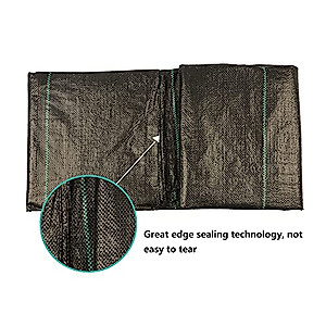GRASSCLUB Weed Barrier Fabric, Garden Landscape Weed Blocker Woven Fabric Heavy Duty Ground Cover Mat (3)
