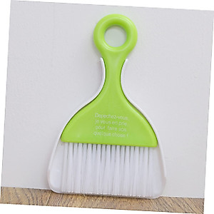 SOLUSTRE 2 Sets Keyboard Cleaning Tools Hand dust Broom Household Supplies Hand Whisk Broom Handled Dustpan Cleaning Dustpan Kids Broom Keyboard Broom Dustpan Mini Cleaning Brush Child