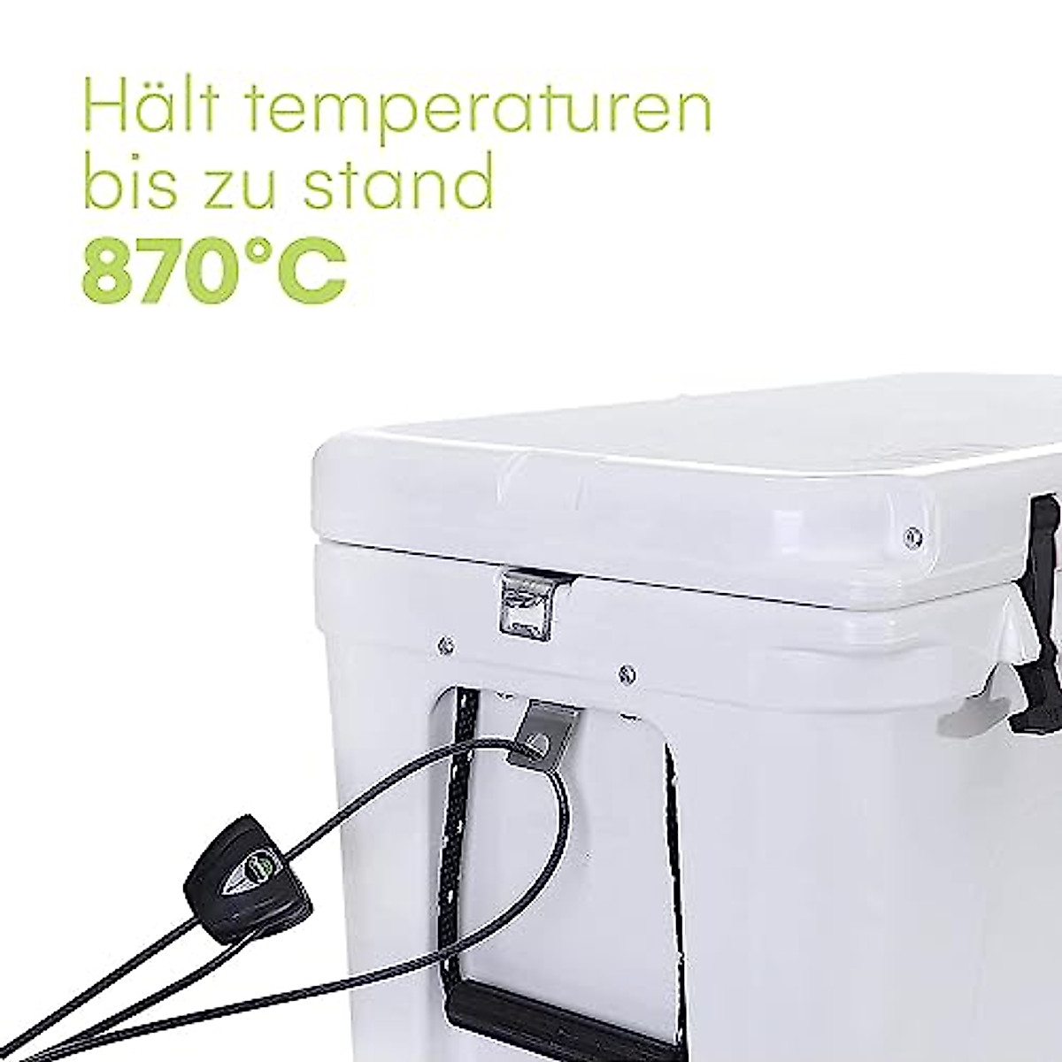 Noa Store Cooler Lock Bracket with Bottle Opener Compatible with Yeti/RTIC Coolers, Made of Highest Grade Stainless Steel (316L) (Silver)